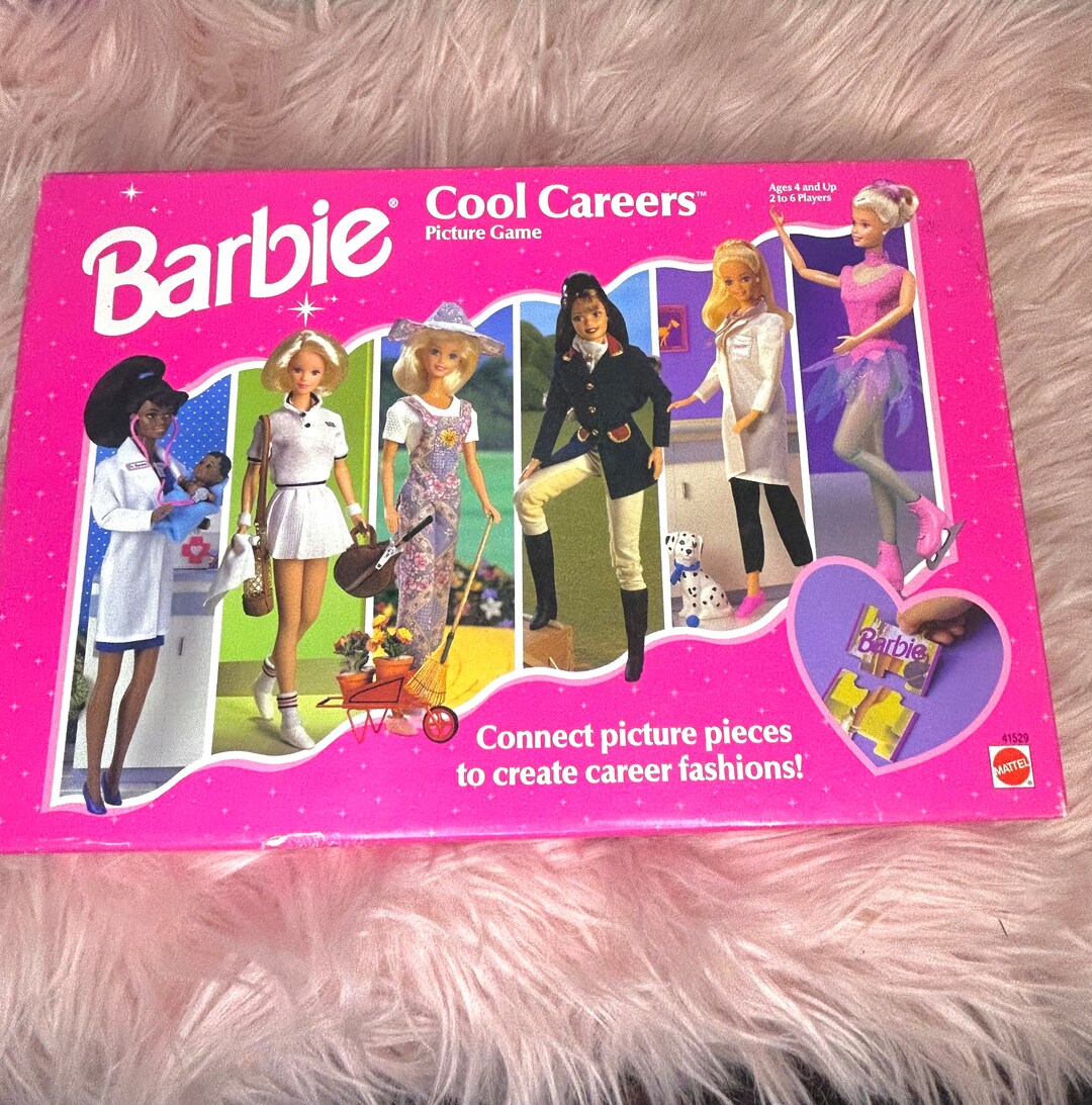 Barbie Cool Careers Puzzle Picture Game 1998 Vintage Mattel - Etsy