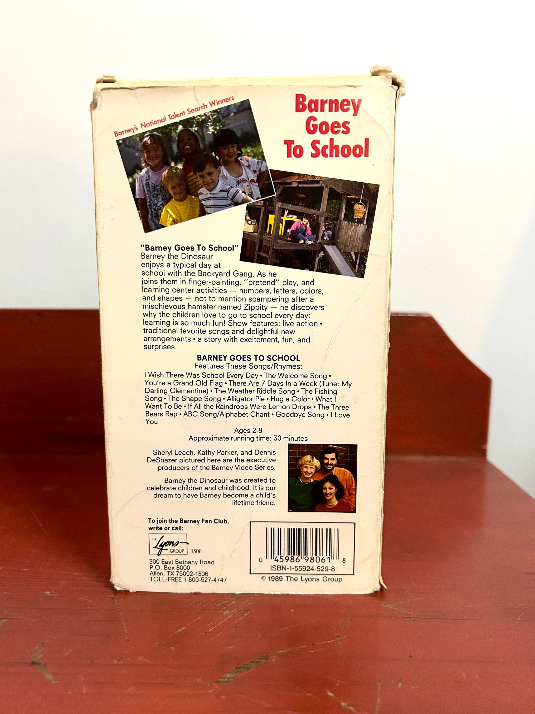 1990 Barney Goes to School Nostalgic VHS Sing Along - Etsy