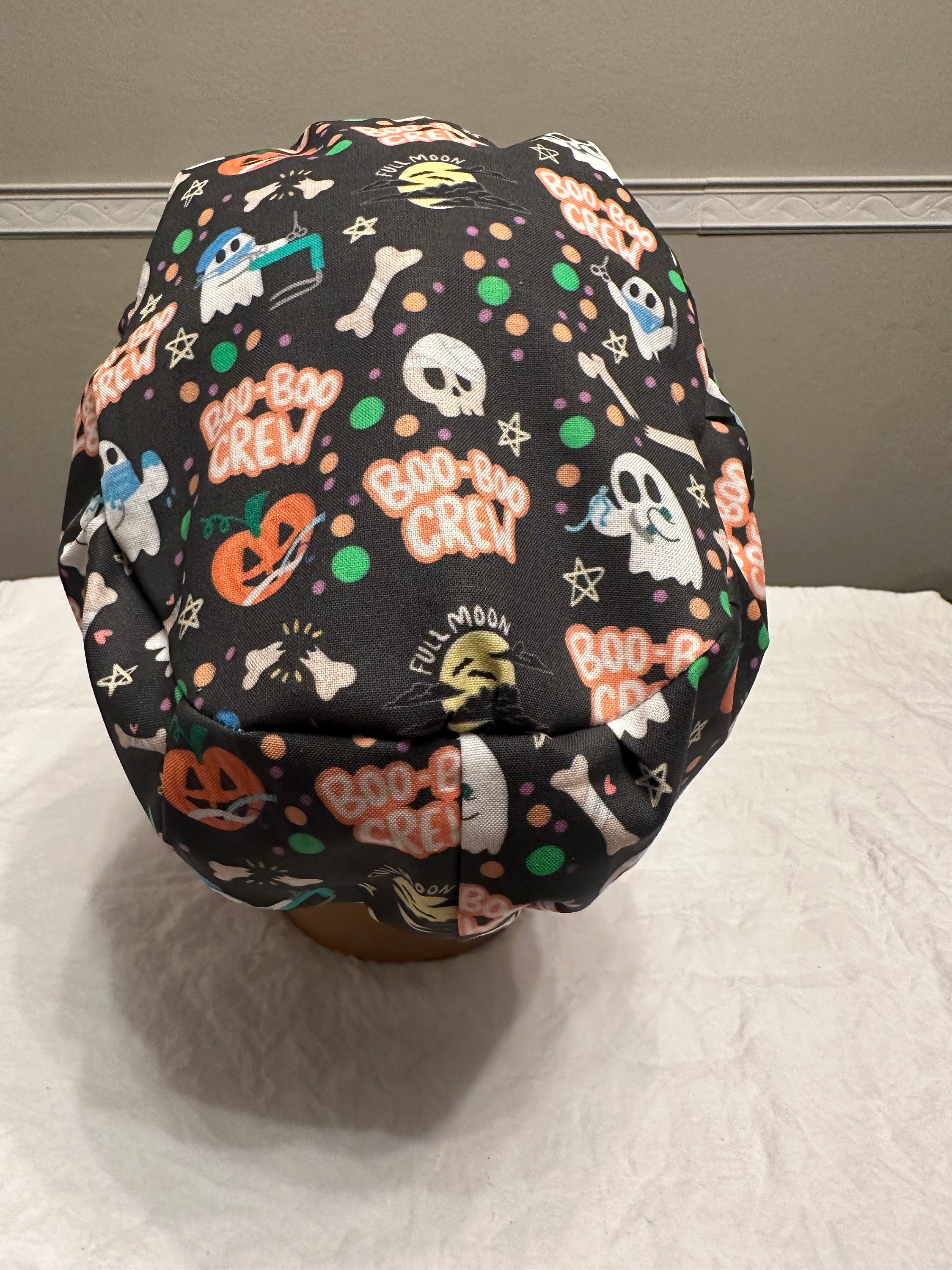 Halloween Boo Boo Crew Scrub Cap Euro Style Scrub Cap - Etsy
