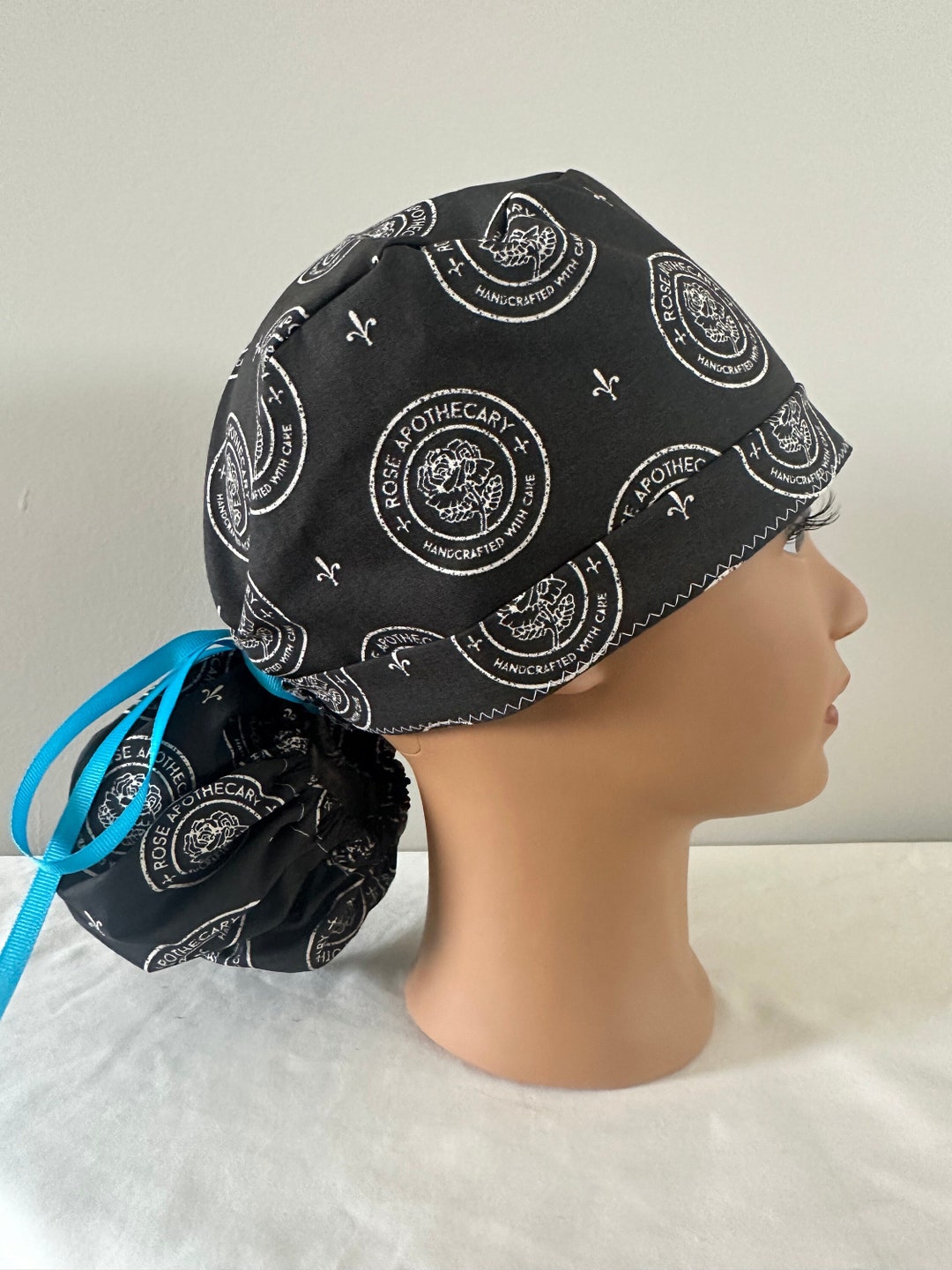 Schitts Creek Rose Apothecary Scrub Cap Ponytail Style Scrub Cap - Etsy