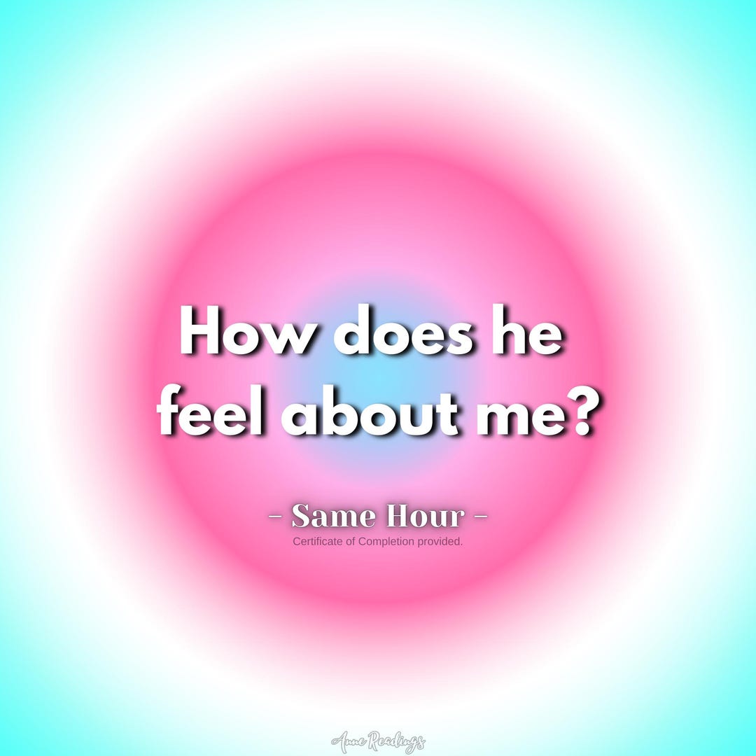 How Does He Feel About Me? Same Hour Tarot Reading - Accurate Psychic ...