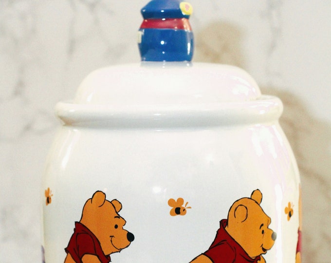 Vintage Winnie the Pooh Cookie Jar, Treasure Craft, Biscuit Jar, Disney ...