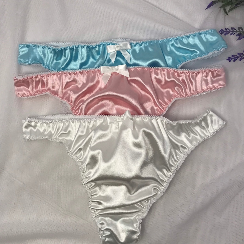Satin Thong - Etsy