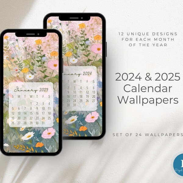 iPhone Wallpaper Aesthetic Calendar - Etsy