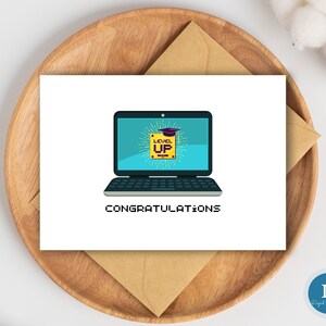 Congratulations Level up Graduation Card|printable Instant Download ...