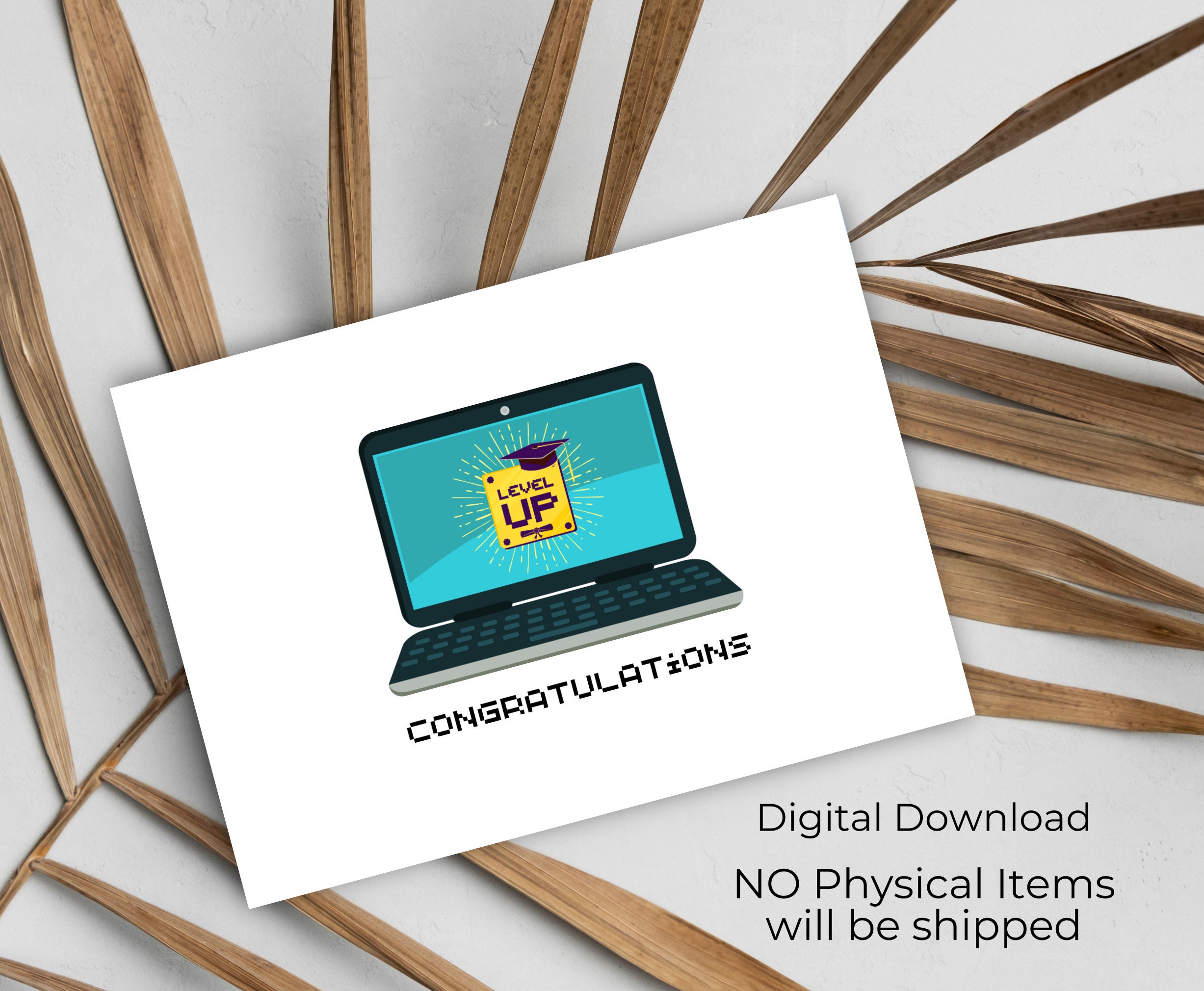 Congratulations Level up Graduation Cardprintable Instant Download Grad ...