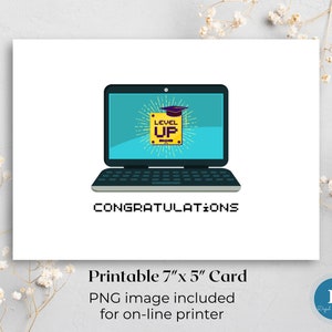 Congratulations Level up Graduation Card|printable Instant Download ...