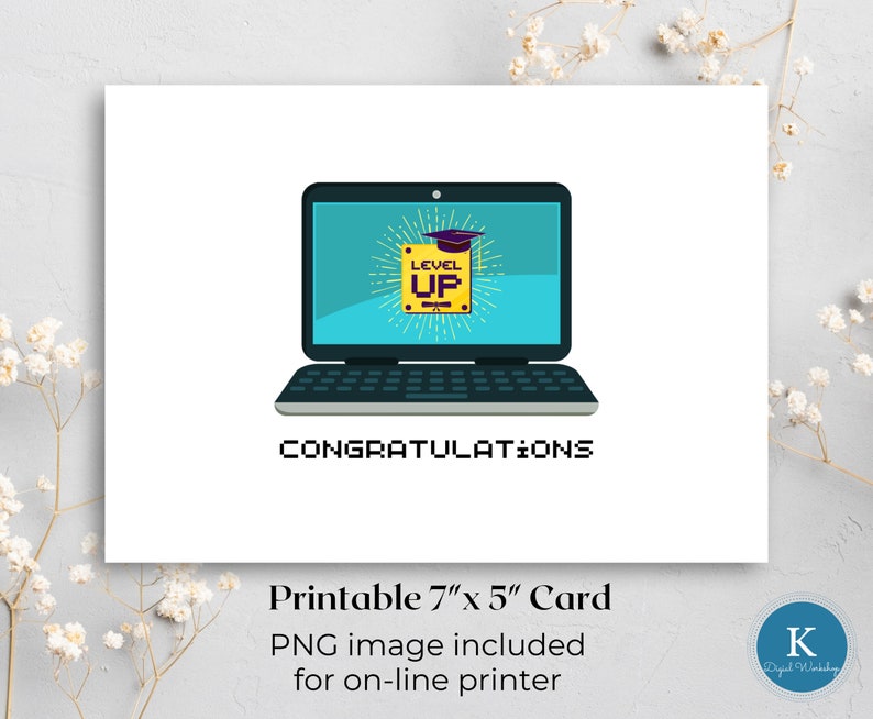 Congratulations Level up Graduation Cardprintable Instant Download Grad Cardhappy Graduation ...