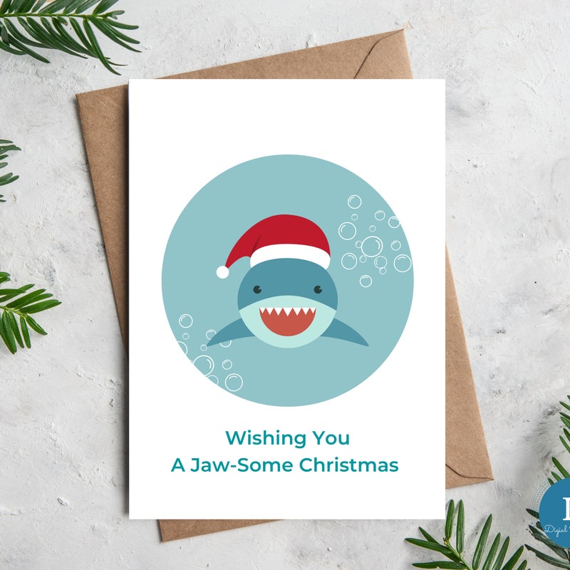 Shark Card - Etsy