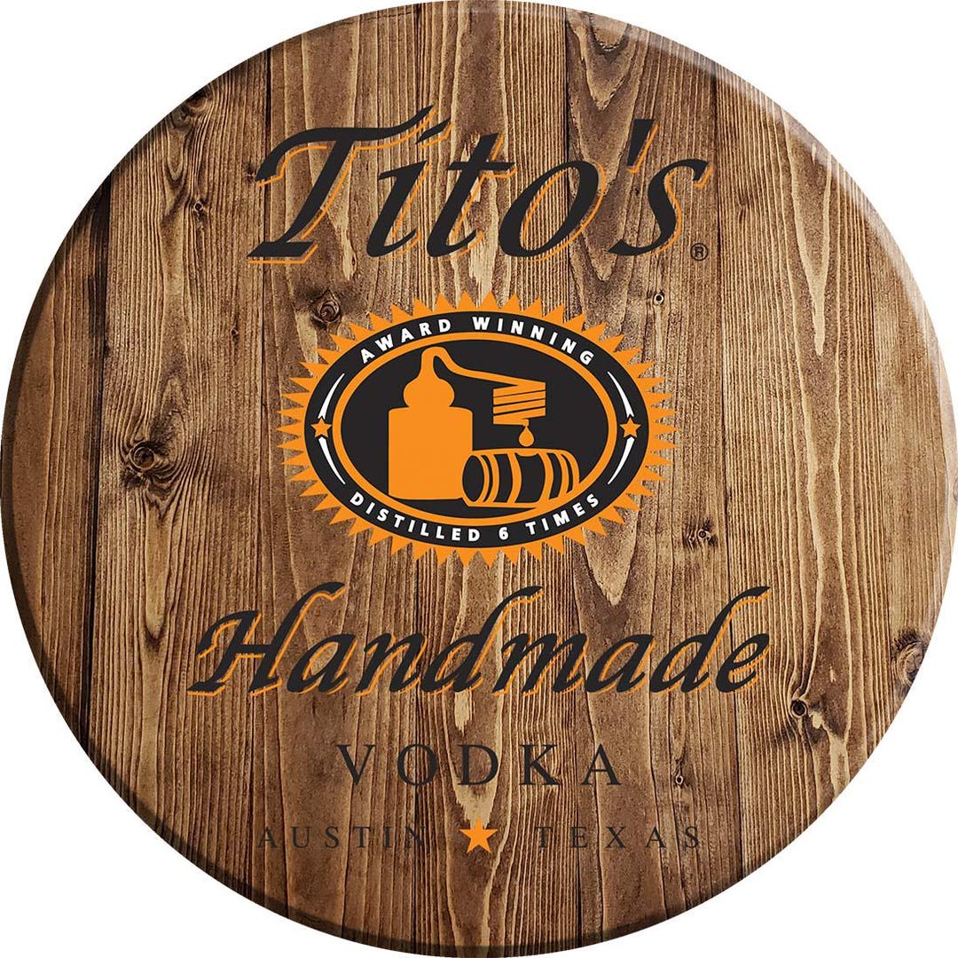 Bar Sign Vodka Handmade Texas Inspired by Whiskey Barrel 18 Inch Bar ...