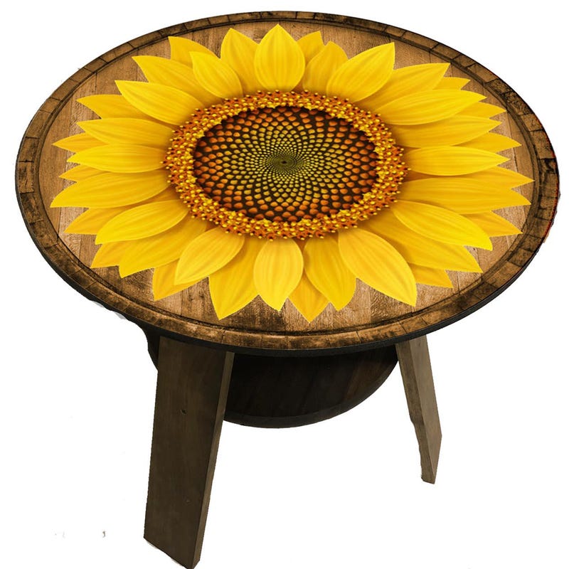Sunflower End Table - Etsy