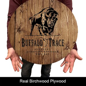 Bar Sign Buffalo Trace Inspired by Whiskey Barrel 18 Inch Top - Etsy