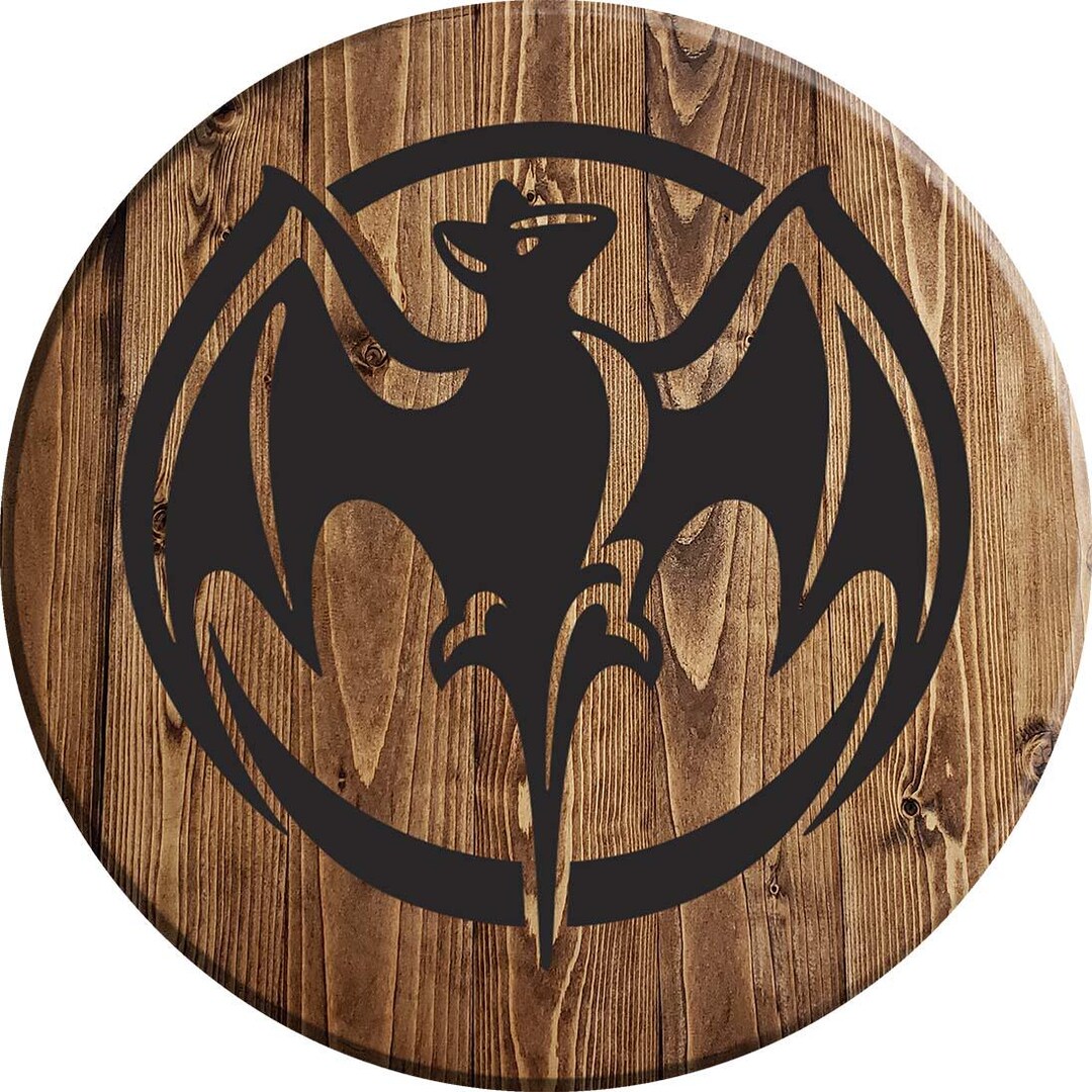 Bar Sign Drinking Rum Bat Inspired by Whiskey Barrel 18 Inch Bar Sign ...