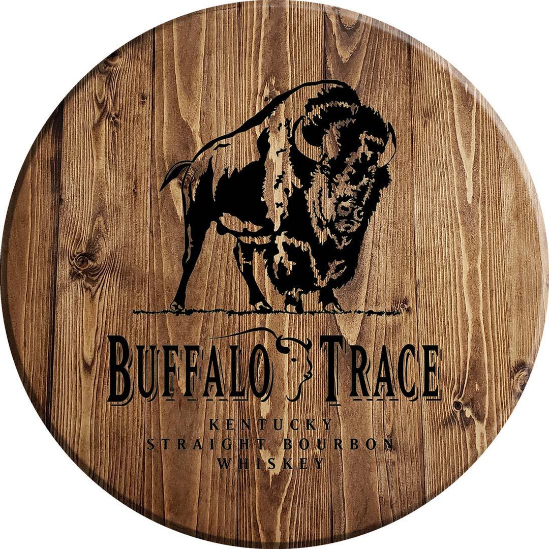 Bar Sign Buffalo Trace Inspired by Whiskey Barrel 18 Inch Top - Etsy