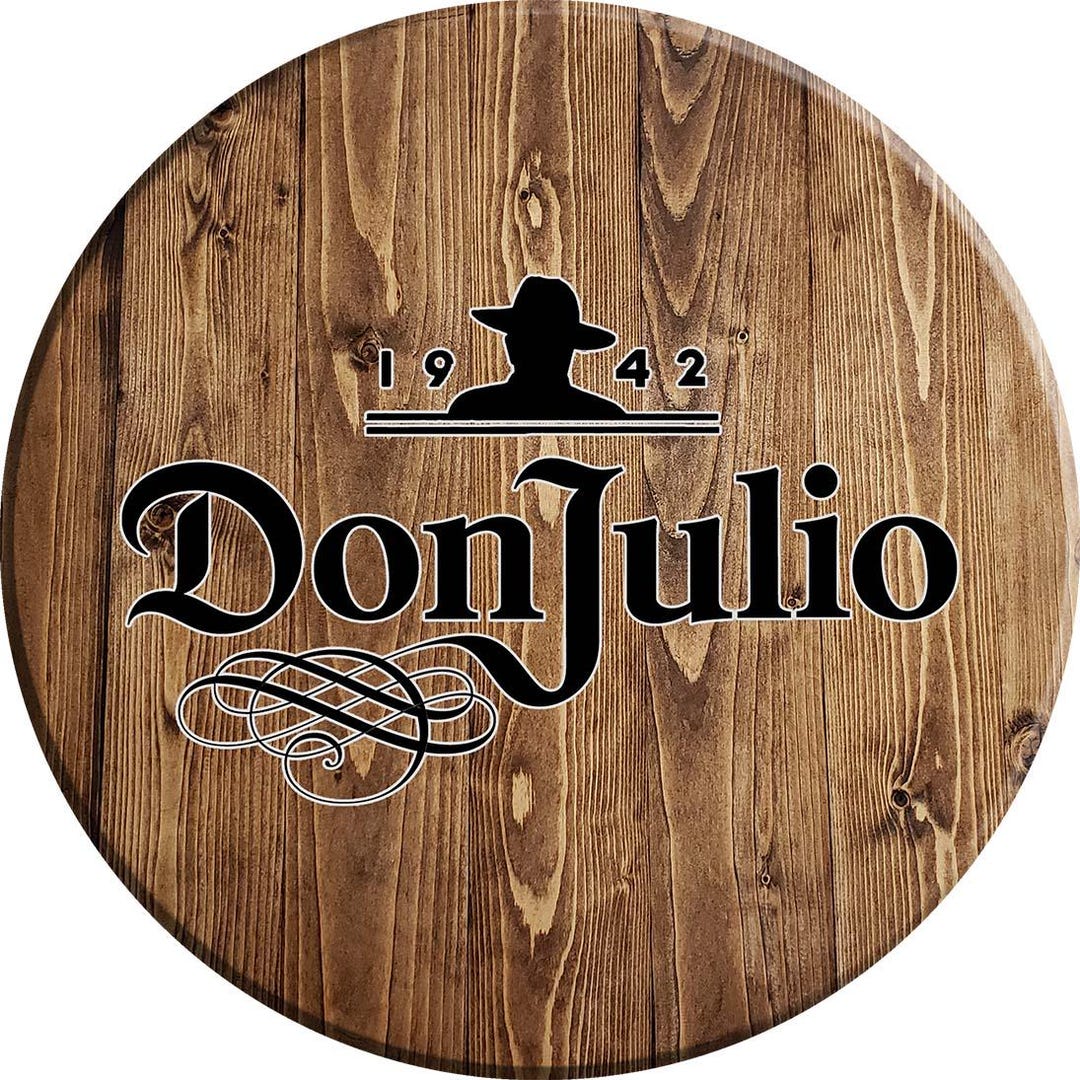 Bar Sign Don DJ Tequila Bar Sign Inspired by Whiskey Barrel 18 Inch Top ...