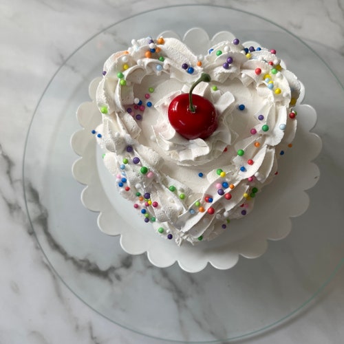 Heart Vintage Fake Cake - Etsy