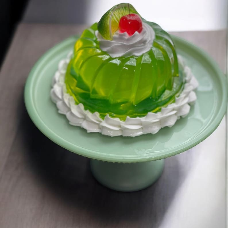 Faux Cherry Lime Jello USB Lamp – Handmade Retro Dessert Light – Kawaii ...