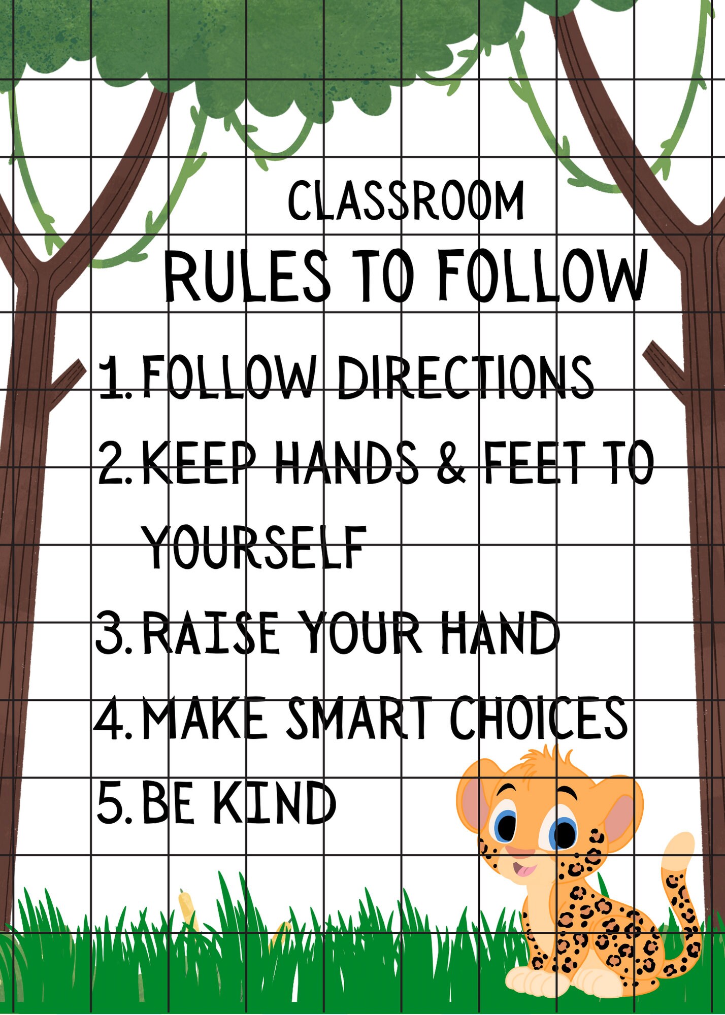 Safari Classroom Bundle Instant Download I Jungle Classroom Decor ...
