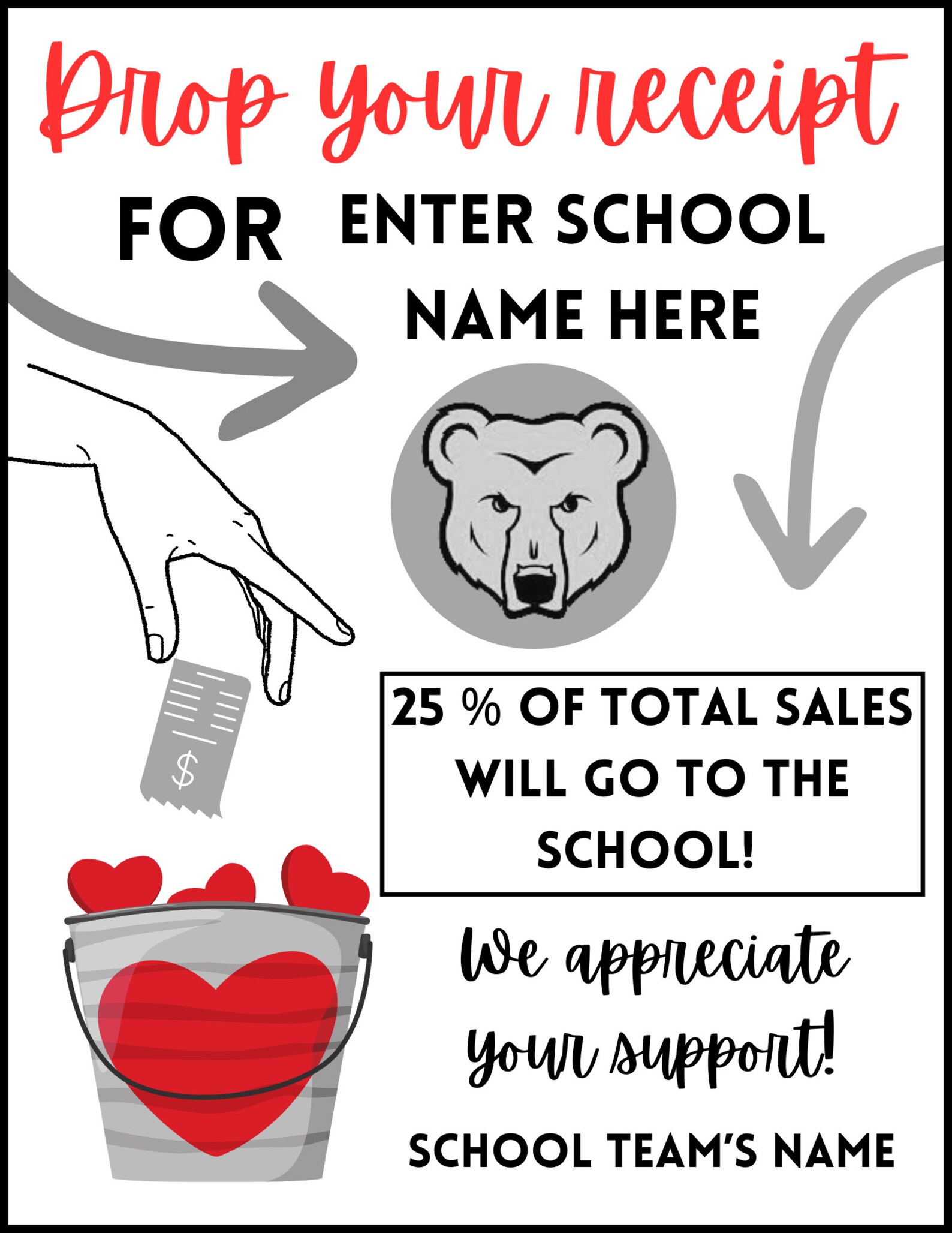Spirit Night Flyers . Canva Edit . Instant Download . School ...