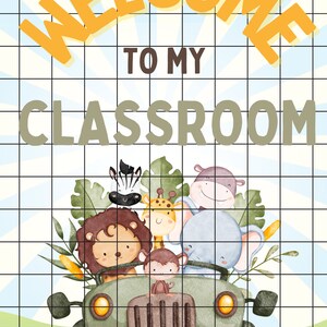 Safari Classroom Bundle Instant Download I Jungle Classroom Decor ...