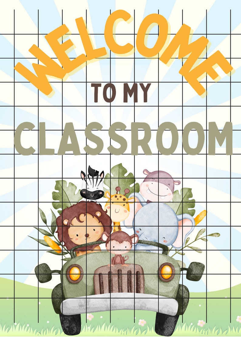 Safari Classroom Bundle Instant Download I Jungle Classroom Decor ...