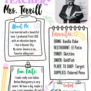Meet the Teacher Instant Printable . Digital Download . Instant ...