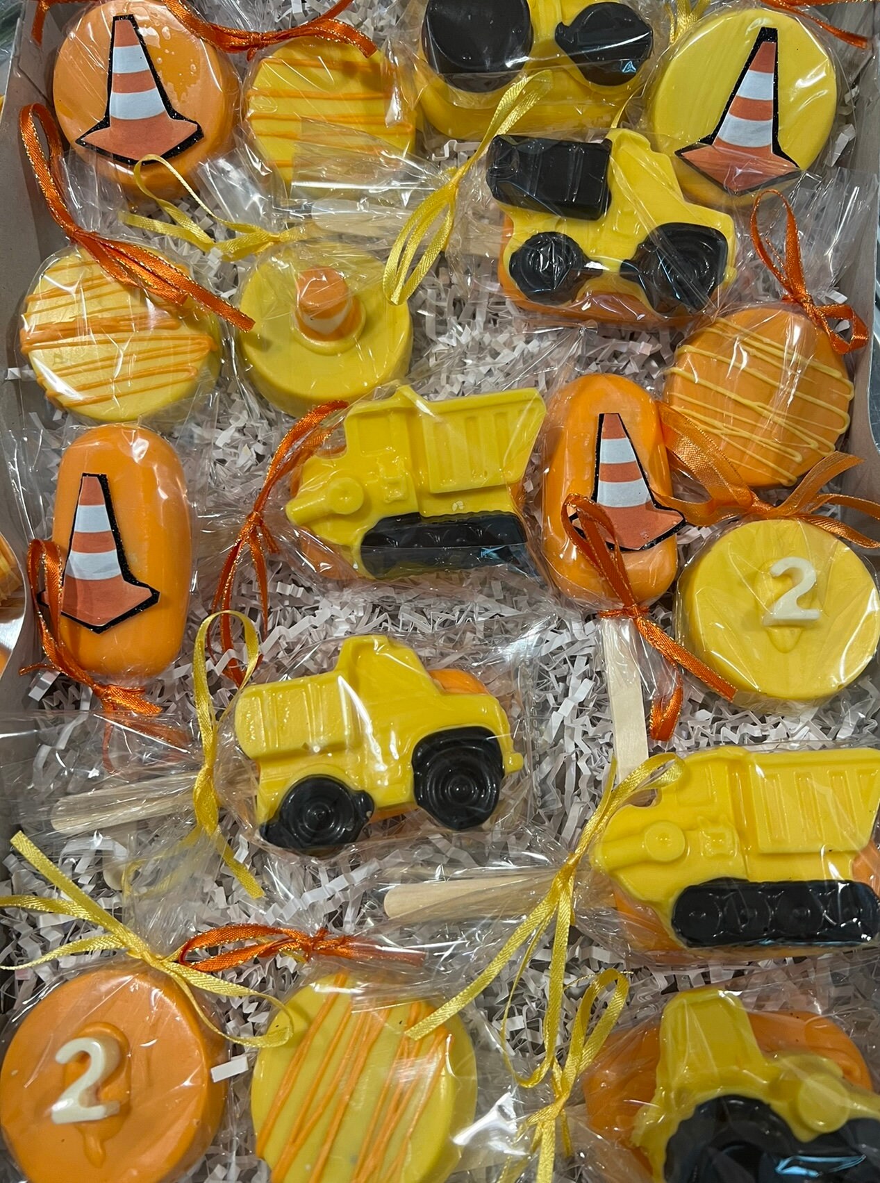 Construction Chocolate Dipped Party Treats Oreos Chocolate - Etsy