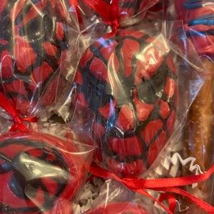 Superhero Chocolate Spiderman Treats, Chocolate Oreos, Pretzels, Pops ...