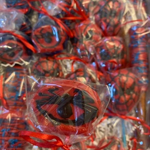 Superhero Chocolate Spiderman Treats, Chocolate Oreos, Pretzels, Pops ...