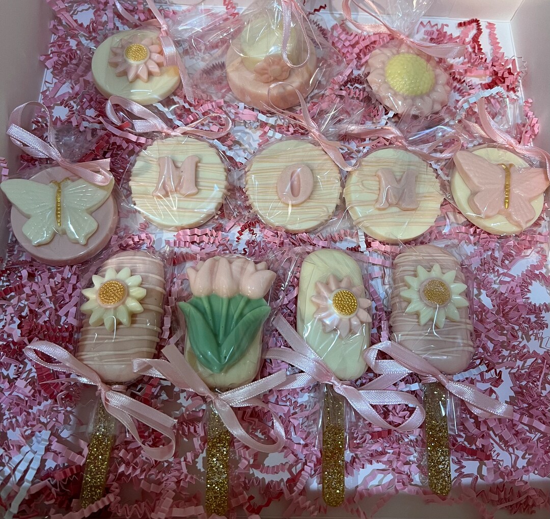 Beautiful Mother’s Day Chocolate Dipped Treats Box, Dipped Oreos, Rice ...