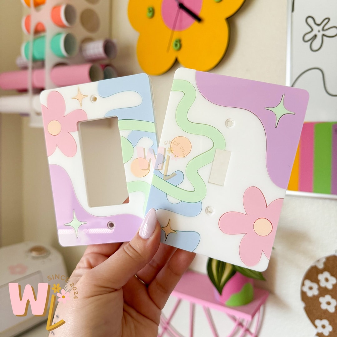 Light Switch Cover, Flowers Light Switch Cover, Outlet Plate Cover ...