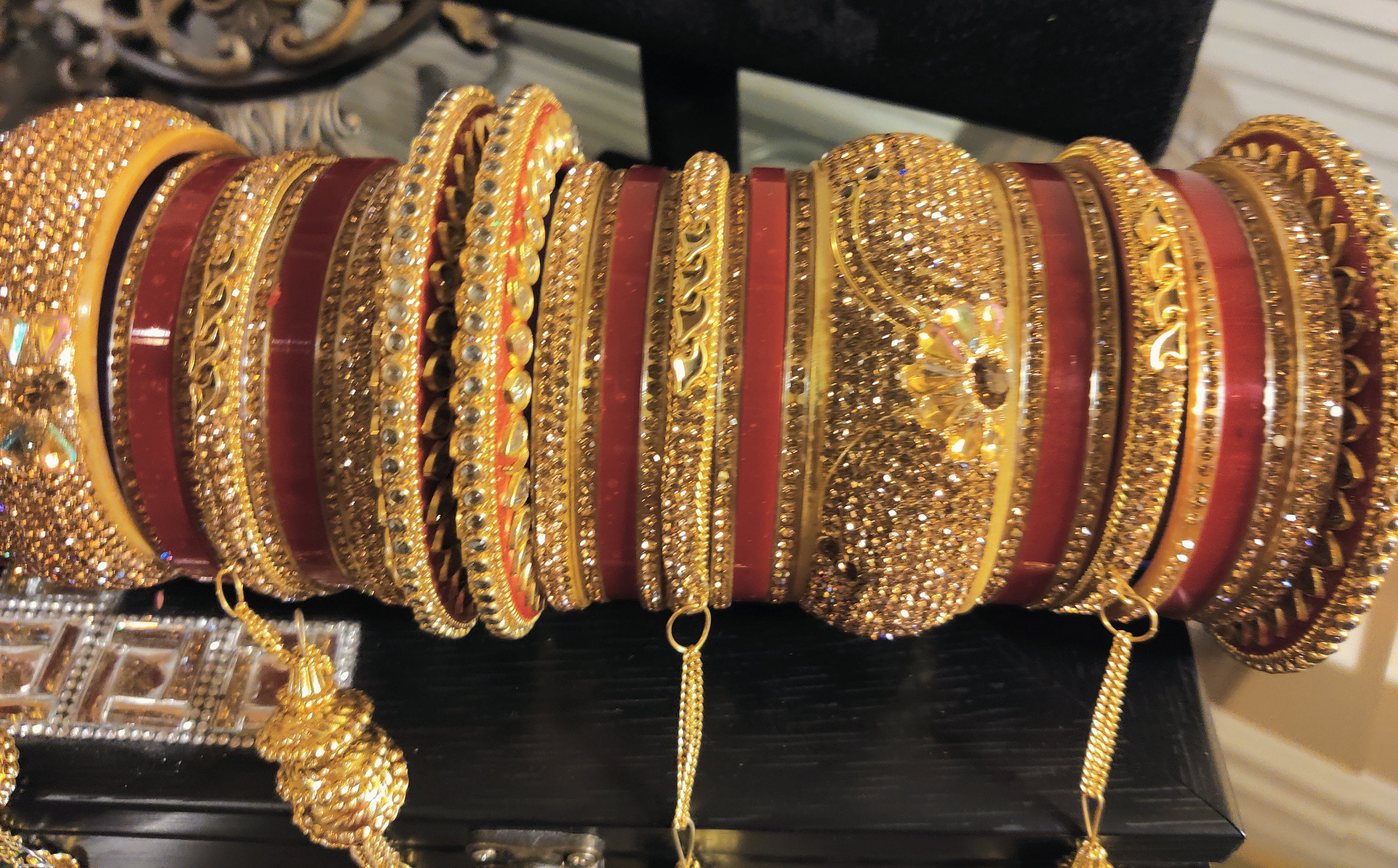 Hyderabad Nizami Indian Dulhan Bride Bangle 38-piece Joda Set Kangan ...