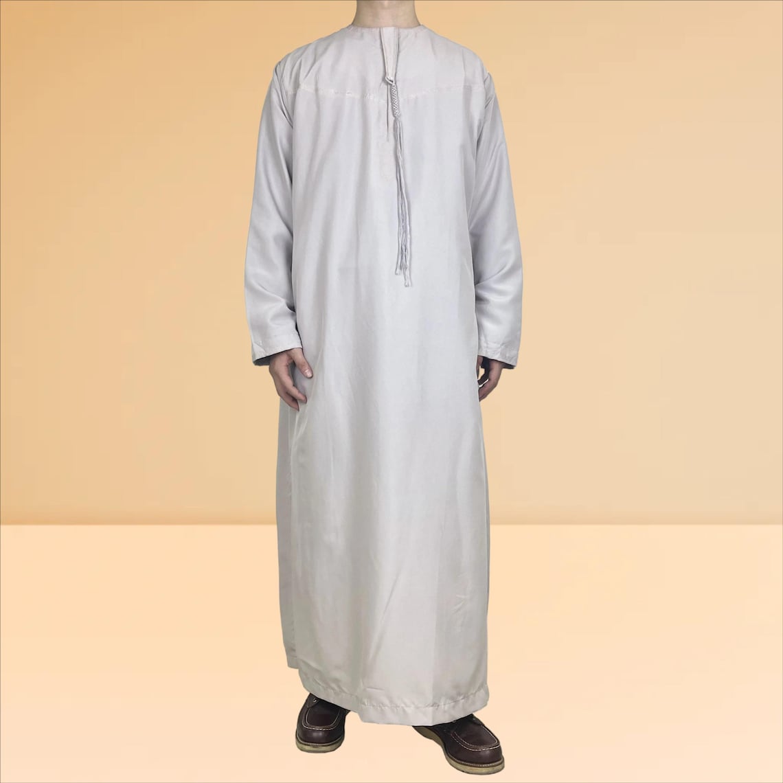 Embroidered White Islamic Thobe Jubba: Muslim Men's Ramadan Clothing - Etsy