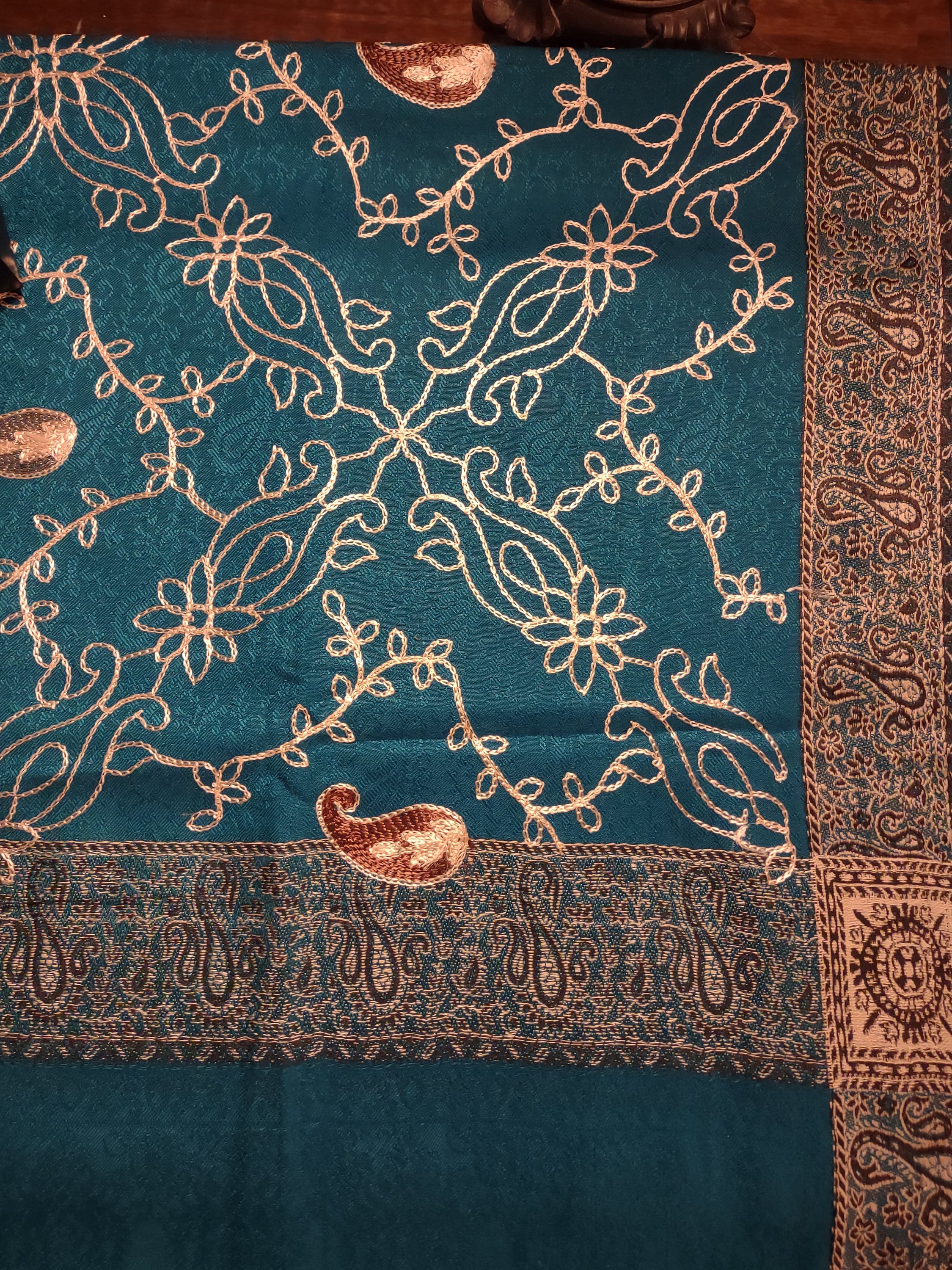 Embroidered Pakistani Shawl: Floral Chadar Dupatta Stole - Etsy