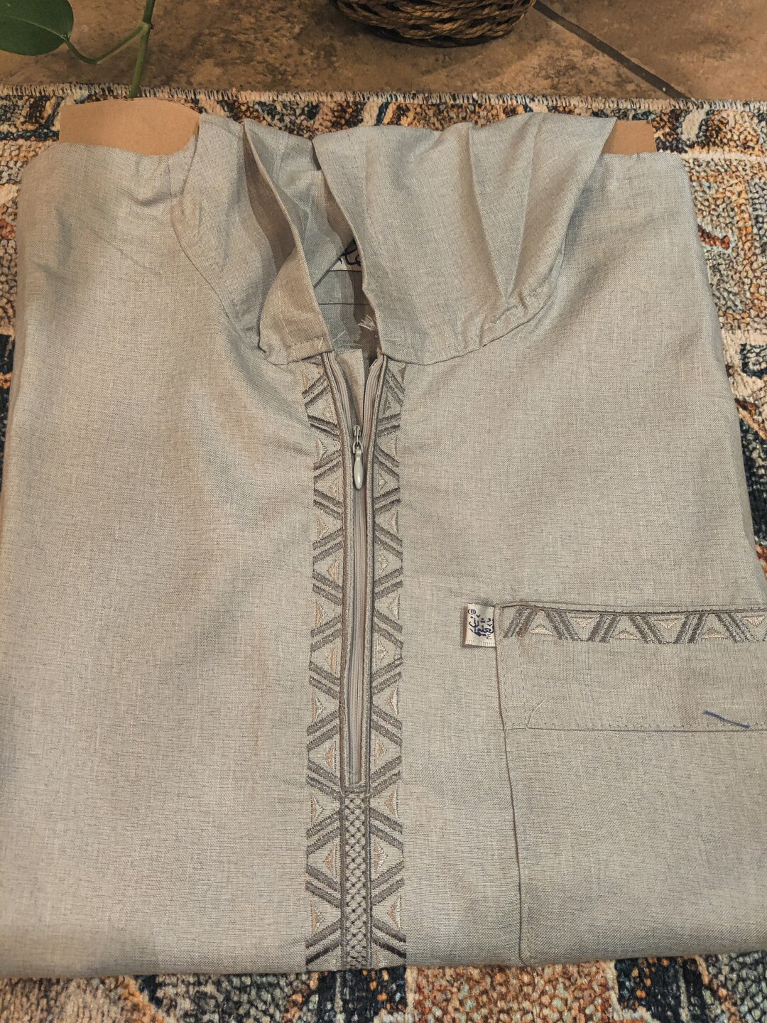 Jubba With Hoddie for Muslim Men Islamic Thobe Marocco Style Long ...