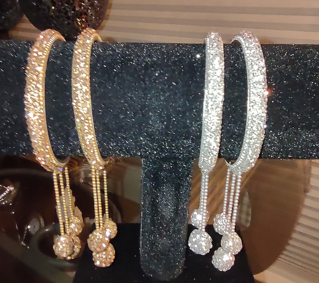 Indian Hyderabadi Bangles Bracelet Kangan Set With Nagina Gift for Her ...