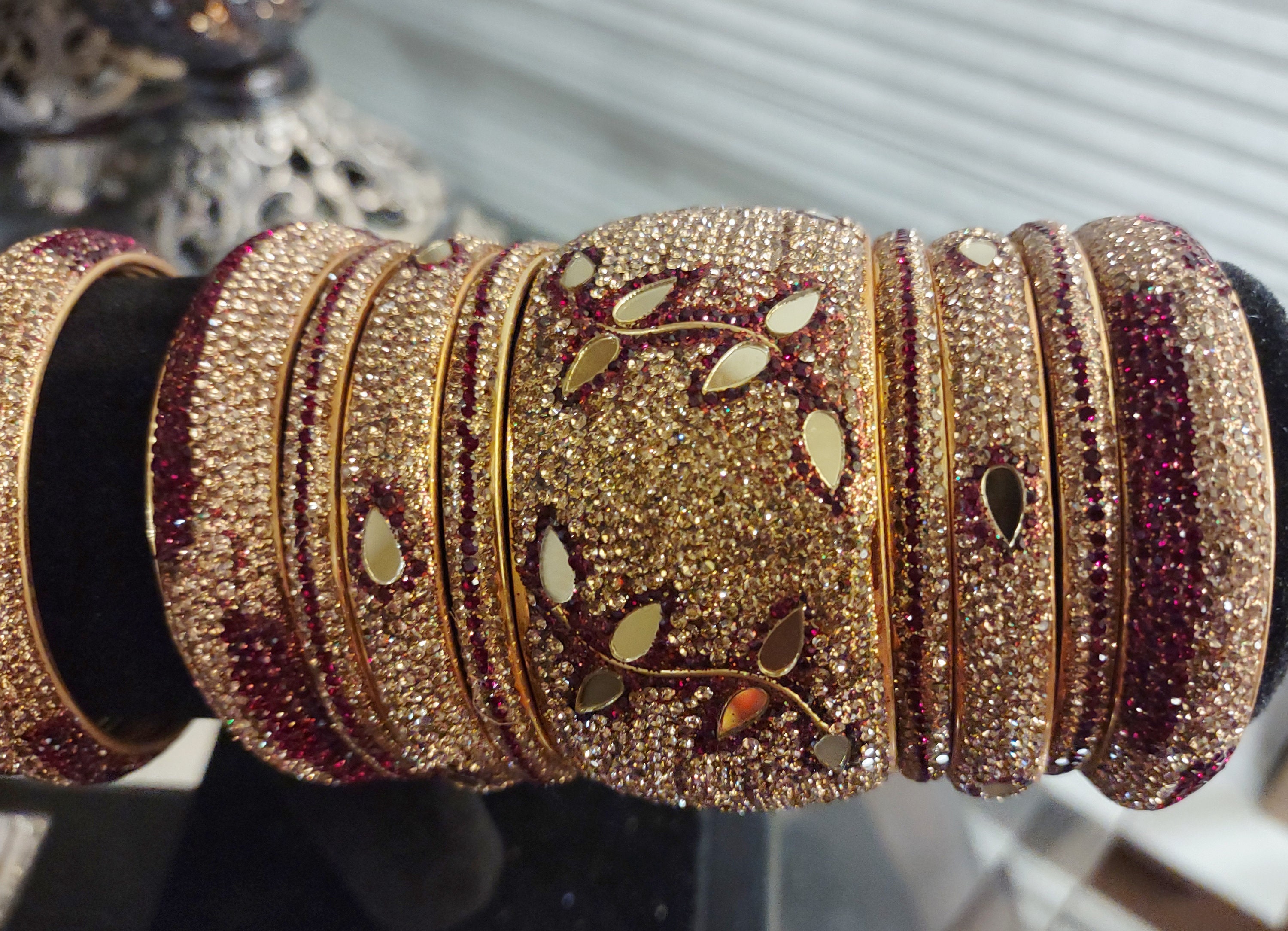 Indian Hyderabad Nizami 18-piece Bangle / Joda Set for Both Hands ...