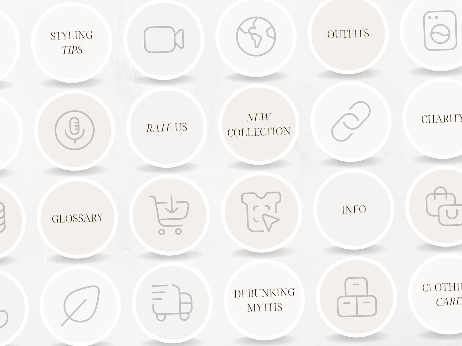 100 Fashion Social Media Story Highlight Cover Templates | Clothing ...