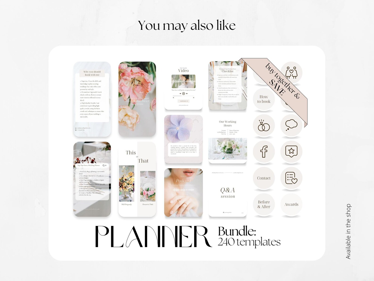 100 Wedding Planner Story Highlight Cover Templates | Instagram Circles ...