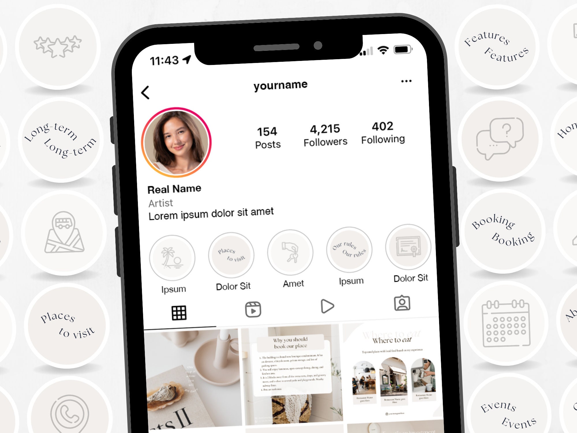 80 Hosting Story Highlight Covers Templates for Hosts | Social Media ...