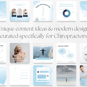 60 Chiropractor Social Media Posts Templates | Chiropractic Doctor ...