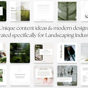 100 Landscaping or Gardening Social Media Post Templates | Landscape ...