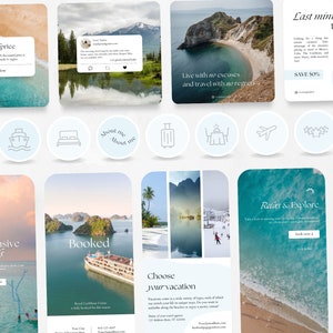 220 Travel Bundle: 70 Posts, 70 Stories, 80 Highlight Covers ...