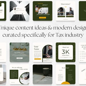 60 Accounting Bookkeeping Tax Social Media Post Templates | Firm Office ...