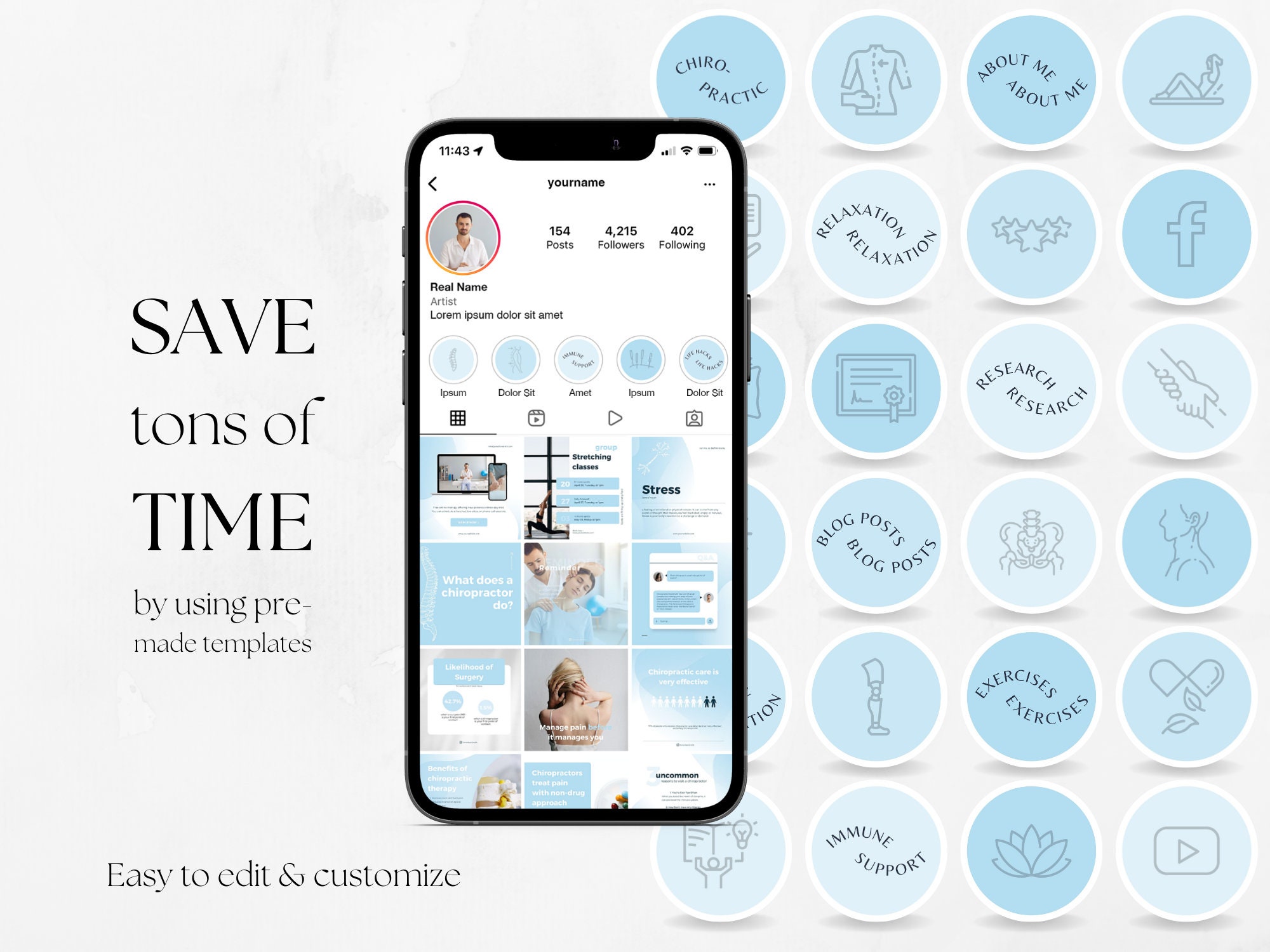 80 Chiropractor Social Media Story Highlights | Chiro Spine Doctor ...