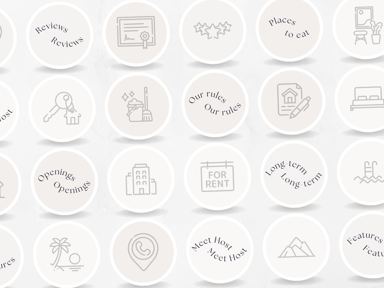80 Hosting Story Highlight Covers Templates for Hosts | Social Media ...