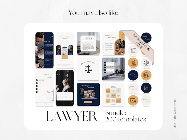 80 Lawyer Social Media Story Highlight Covers Professional Editable ...