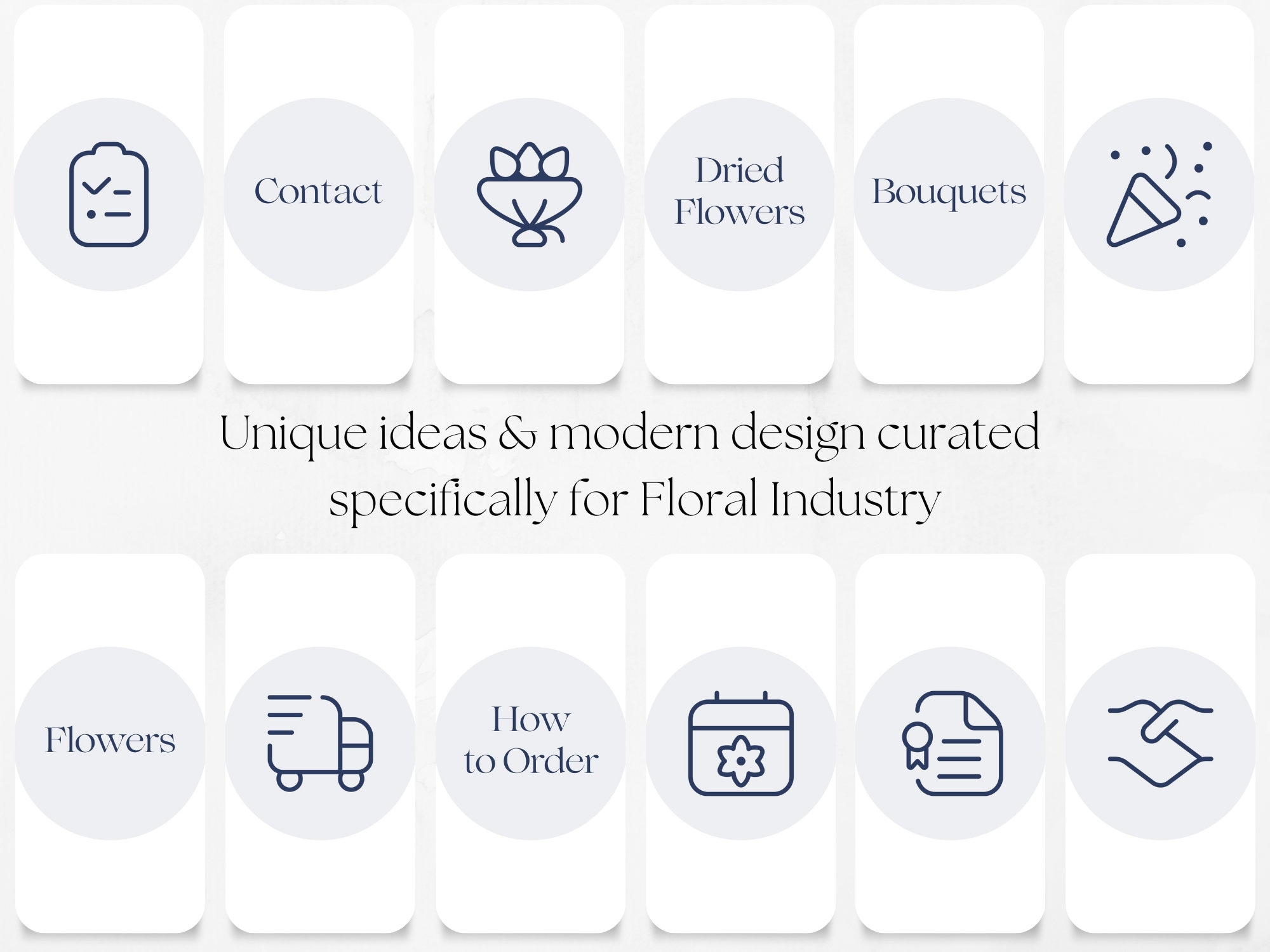 100 Floral Highlight Covers Template | Flower Boutique Business ...