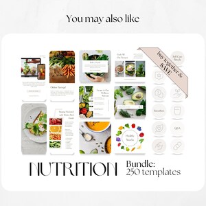 80 Nutrition Social Media Post Templates | Health Wellness Coach ...