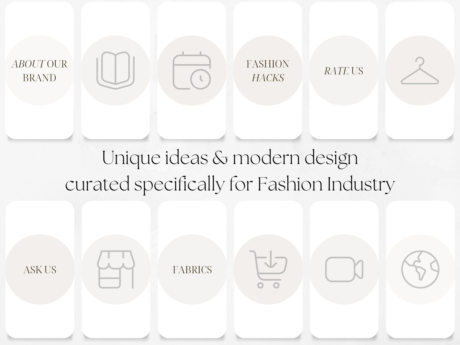 100 Fashion Social Media Story Highlight Cover Templates | Clothing ...